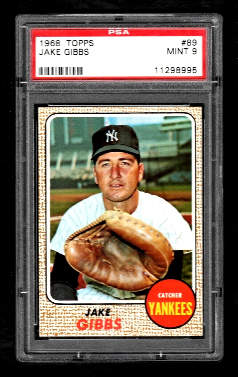 1968 Topps #89 JAKE GIBBS New York Yankees PSA 9 MINT CENTERED! | eBay