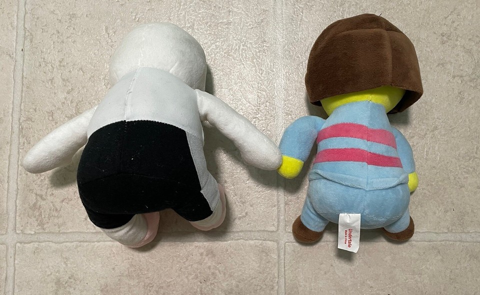 8" Undertale Character Frisk and Sans Plush Doll Soft Stuffed Toy Kids ...