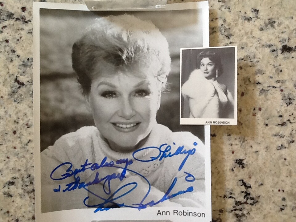 Ann Robinson SIGNED Photo 50s Movie Actress War of the Worlds Sci Fi Dragnet | eBay