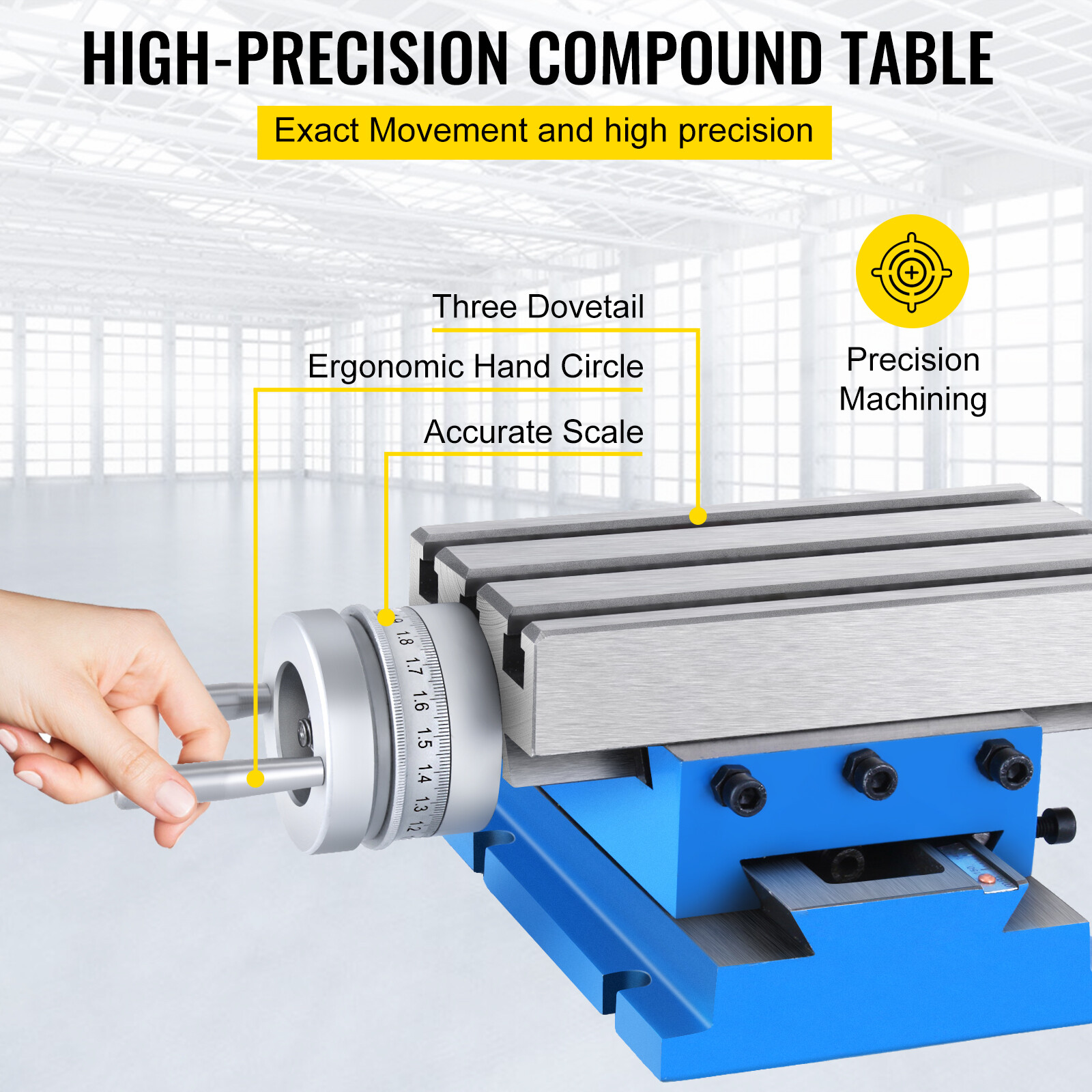 VEVOR Adjustable Milling Machine Compound Worktable Cross Slide Table 4 ...