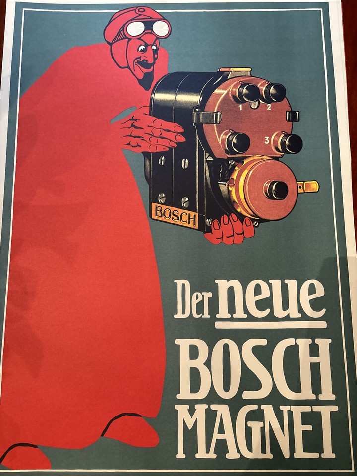 Rare Vintage Robert Bosch Stuttgart Poster 26x18 3/4 | eBay