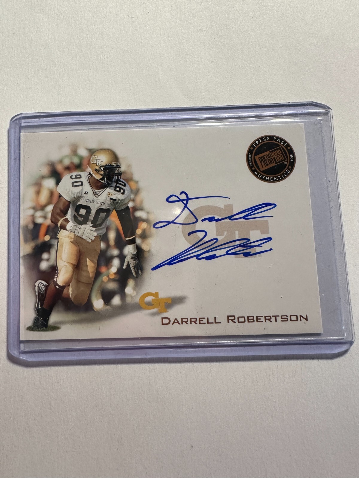 K29,075 - 2008 Press Pass Autographs Bronze #PPSDR2 Darrell Robertson ...