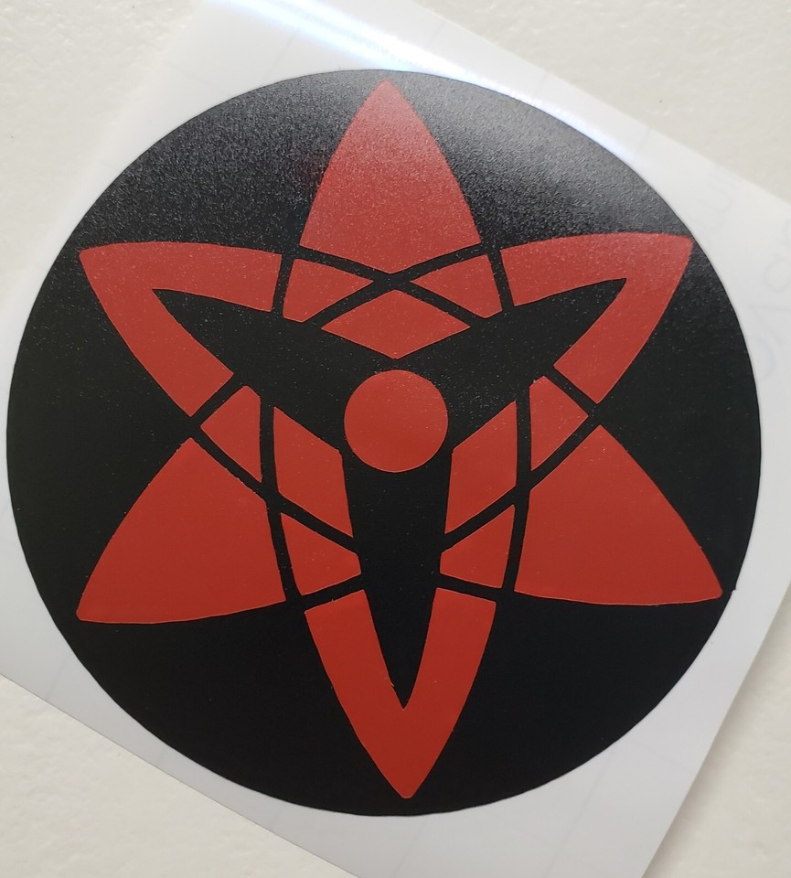 Sasuke Mangekyou Sharingan Eternal Eye Naruto Sticker Waterproof Decal ...