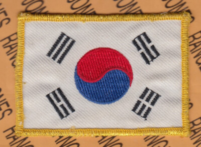 ROK Republic of Korea National Flag ~3.5" patch m/e | eBay