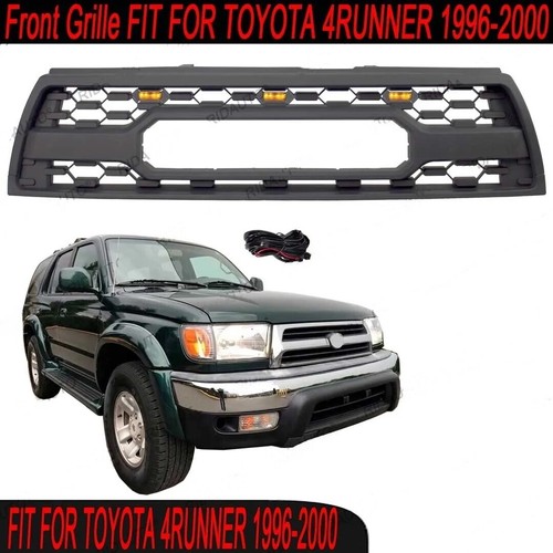 Front Grille w/Light Fits For Toyota 4Runner 1996-2000 Black Bumper ...
