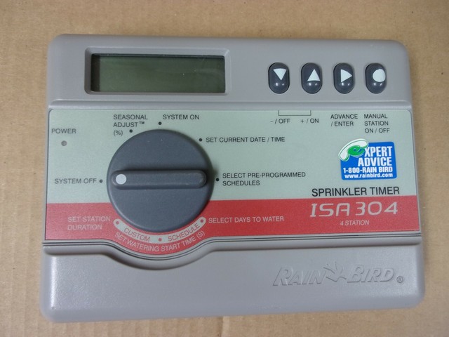 Rain Bird 4-station Automatic Indoor Sprinkler Timer Isa-304 for sale online | eBay