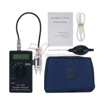 CY-12C Handheld Oxygen Analyzer Portable O2 Analyzer (Full Set ...