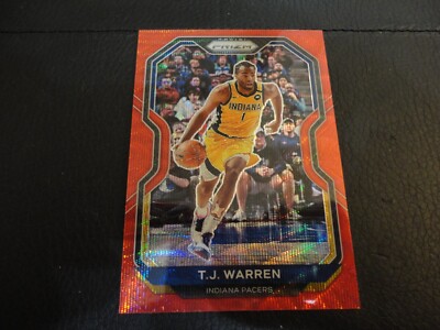 2020-21 Prizm Basketball T.J. Warren Ruby Wave Prizm Indiana Pacers | eBay