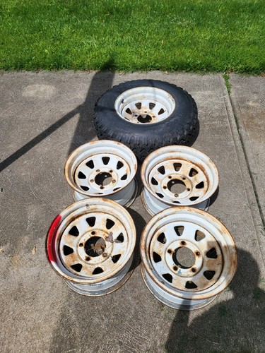 Jeep 15x8 Factory Wagon Wheels CJ5/CJ7, Set Of 5 | eBay