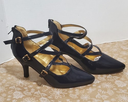 Angel Steps Saffron Dress Pumps**Navy Patent**7W**New | eBay