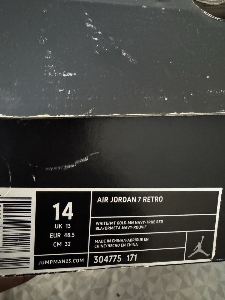 2004 Air Jordan 7 Retro “Olympic” – OG Pair – Worn Once – SolesReglued ...