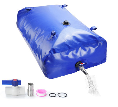 Water tank for wheelbarrow I Outdoor mobile water bag with outlet valve ...