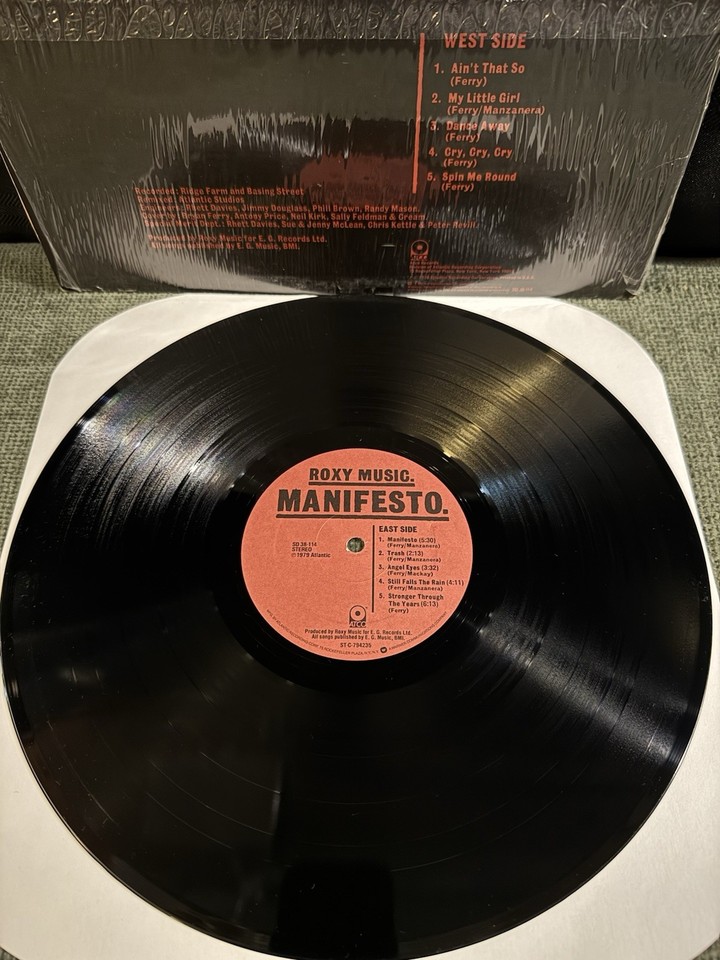 Roxy Music - Manifesto - Atlantic Records SD-38-114 - Original Shrink ...