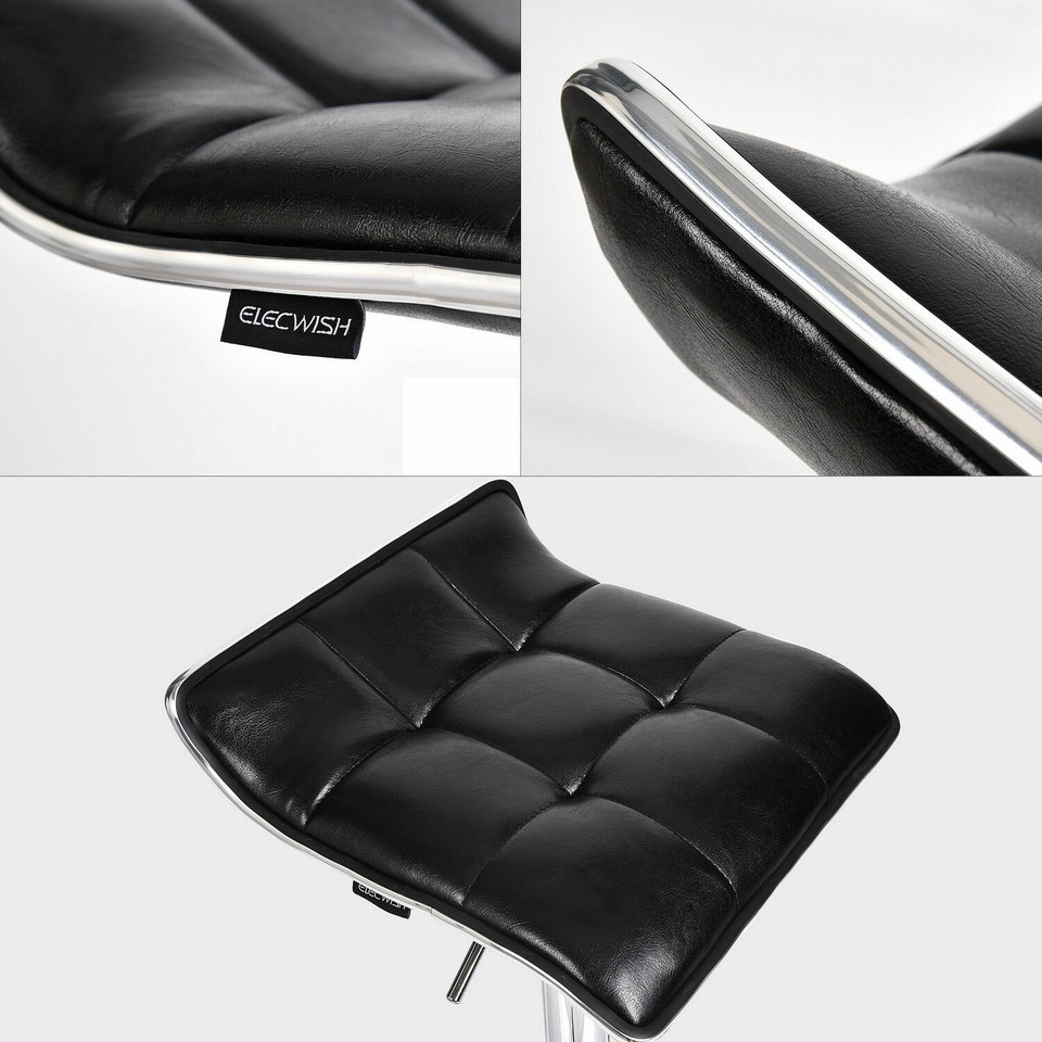 2Pcs Bar Stools Adjustable Swivel Counter Height Bar Stools Dining Pub ...