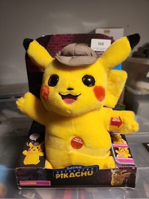 Pokemon Detective Pikachu Talking Moving Ears Plush Ryan Reynold ...