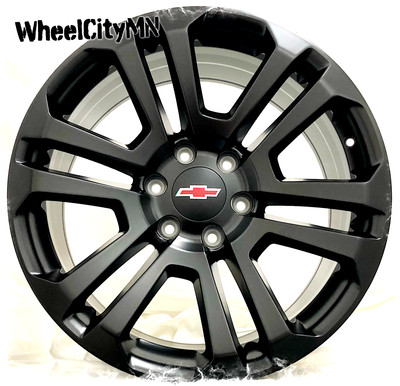 20" satin black 2018 Chevy Silverado Tahoe LTZ CK158 OE 4741 replica ...
