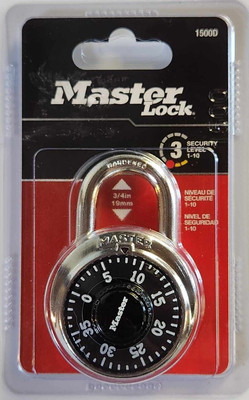 New Master Lock Padlock Combination Lock Anti-Shim 3-Digit Lock #1500D ...