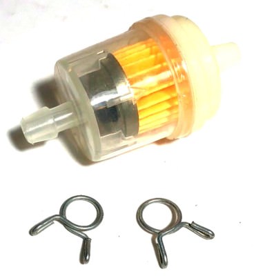 INLINE MAGNETIC FUEL FILTER 1/4" 5MM 6MM WITH CLAMPS FOR YAMAHA ...
