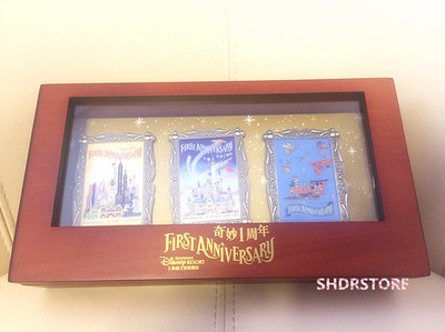 Limited 500 Disney pin box 1st anniversary shanghai disneyland ...