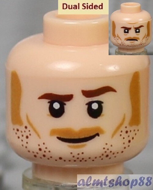 LEGO - MALE Minifigure Heads - PICK YOUR STYLE - Yellow Flesh Faces ...