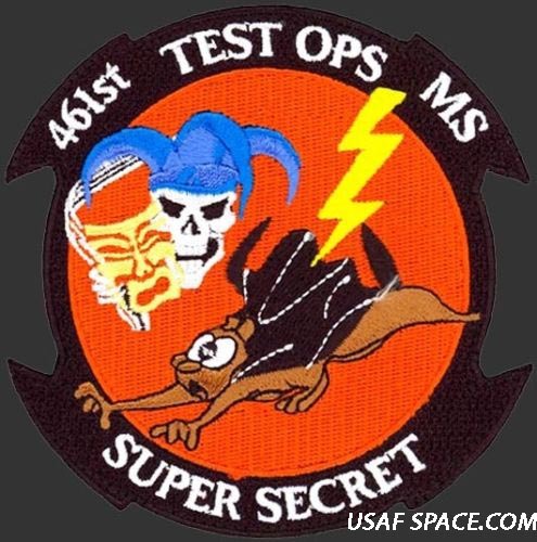 USAF 461st TEST OPS MS - SUPER SECRET - ORIGINAL US AIR FORCE DOD PATCH ...