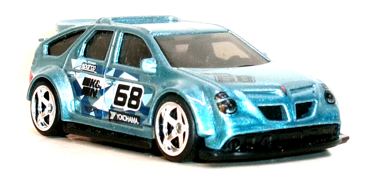 LOOSE 2024 HOT WHEELS 1:64 BLUE PONTIAC AZTEK CRM CUSTOM WHEEL SWAP ...