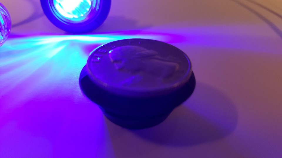 2 PACK Premium Quality BLUE LED Marker Light - 12v DC - with runner ...