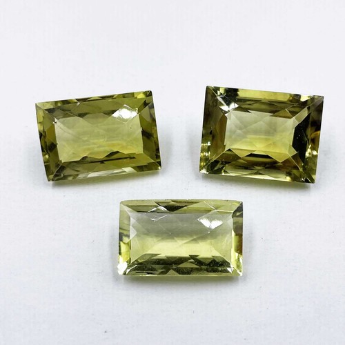 Natural Lemon Quartz Rectangle Checker Cut Stone Lot 3 Pcs 11 18-14 18 ...