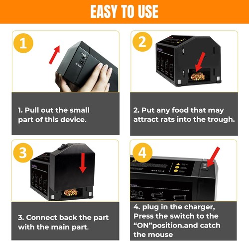 Electric Mouse Traps Indoors: Rat Trap Upgraded 2 in 1 Effective Purple ...