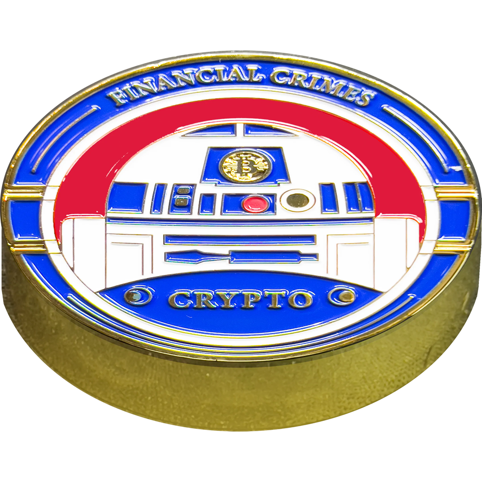 GL10-001 R2-D2 Financial Crimes Task Force Challenge Coin R2D2 HSI DEA ...