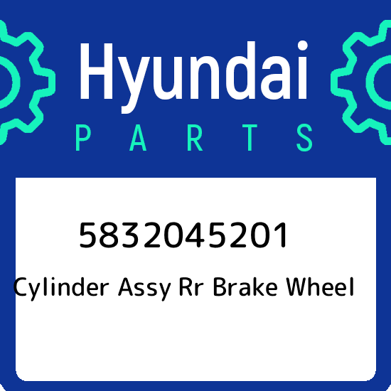 5832045201 Genuine Hyundai / KIA Cylinder Assy- RR Brake Wheel for sale ...