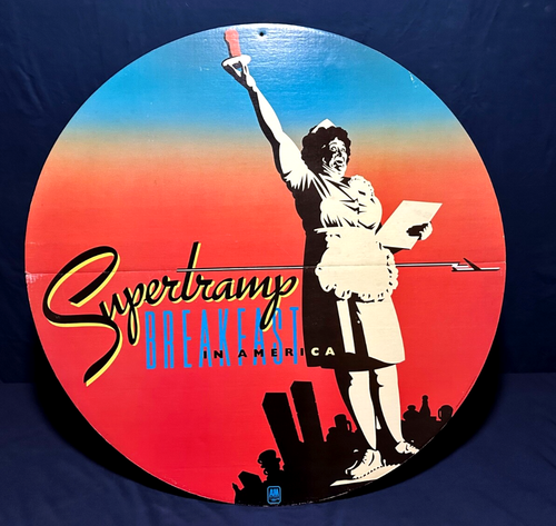 🔥 rare SUPERTRAMP "Breakfast In America" Record Store PROMO Display ...