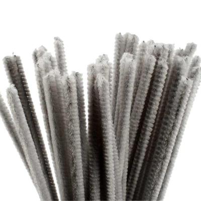 Nylon Pipe Cleaners Grey Colour Craft Accessories x 50 Pieces T:6 mm L ...