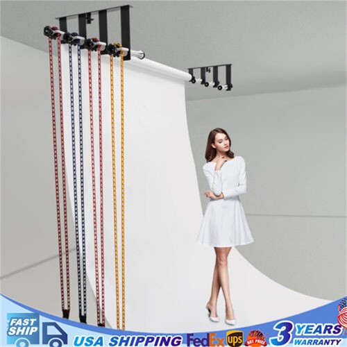 4 Roller Backdrop Holder Wall Mounted Photography Background Support ...