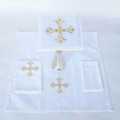 Altar Linen, Pall ,Corporal, Purificator, Lavabo, 100% cotton | eBay