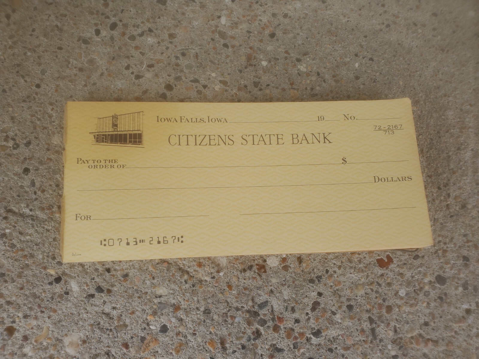 Partial book of merchants counter checks citizens state bank iowa falls ...