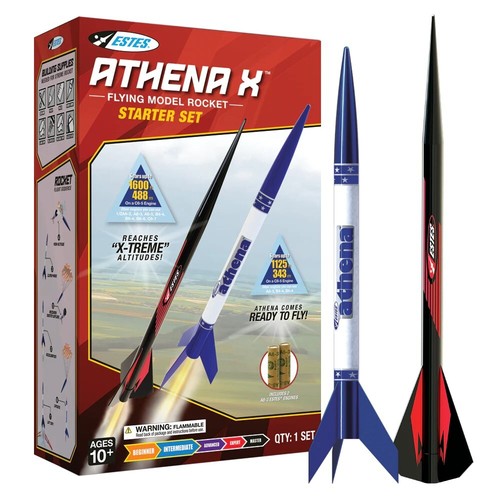 Estes 5304 Athena X Model Rocket Launch Set - Includes 2 Rockets | eBay