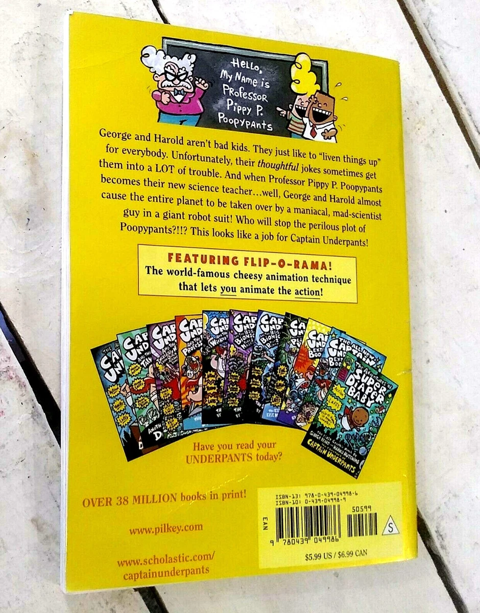 Captain Underpants And The Perilous Plot Of Professor Poopypants Name ...