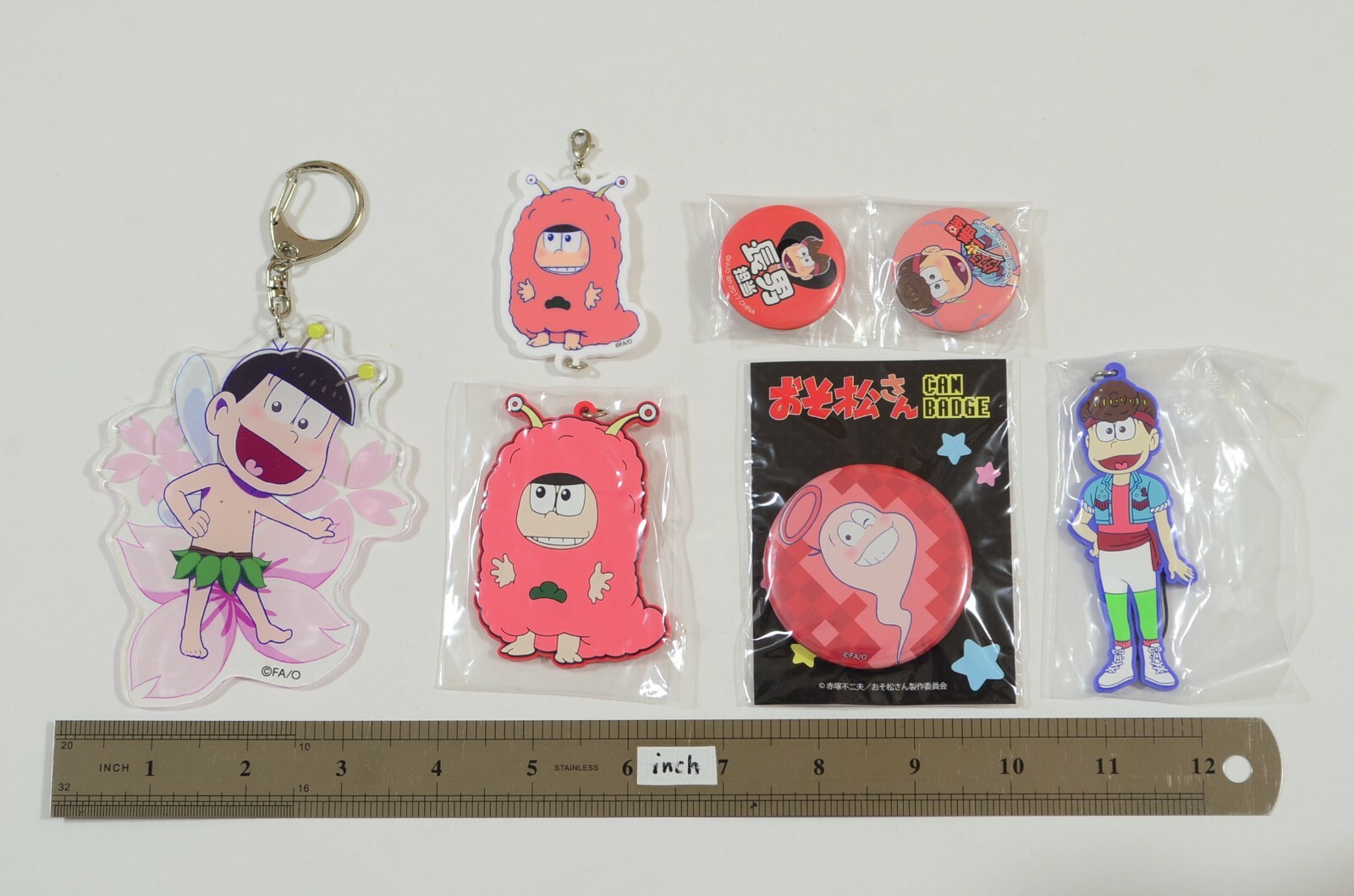 Osomatsu san OSOMATSU Lot Set Pin button badge Keychain Japan Anime ...