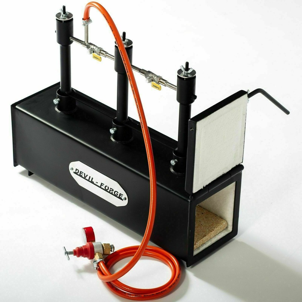 DFPROF3+1D GAS PROPANE FORGE Furnace Burner Knife Making Blacksmith ...