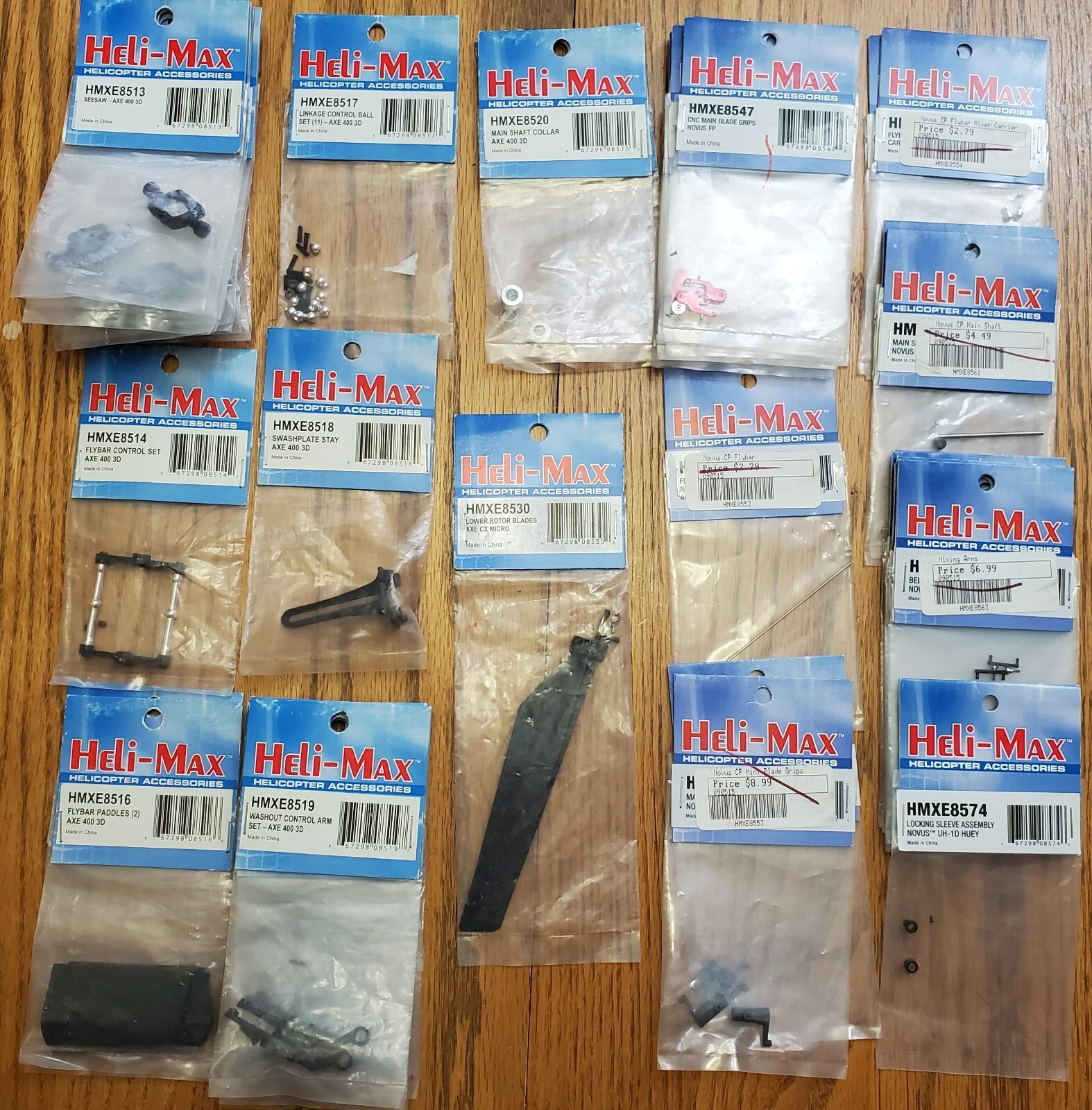 Heli-Max Helicopter Parts, Over 400 NOS Items, and only a $4.95 lot ...
