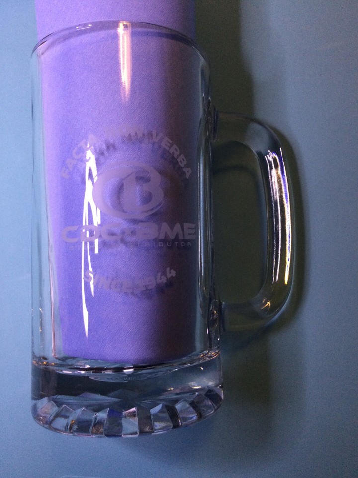 STIHL Rare Advertising Beer Stein Mug Tankard Etched Glass CDC BME 50 Years 2010 | eBay
