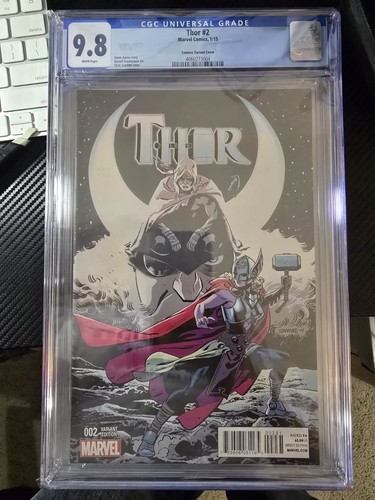 Thor #2 CGC 9.8 1:25 Samnee Variant Jane Foster Thor 1st Full App RARE ...