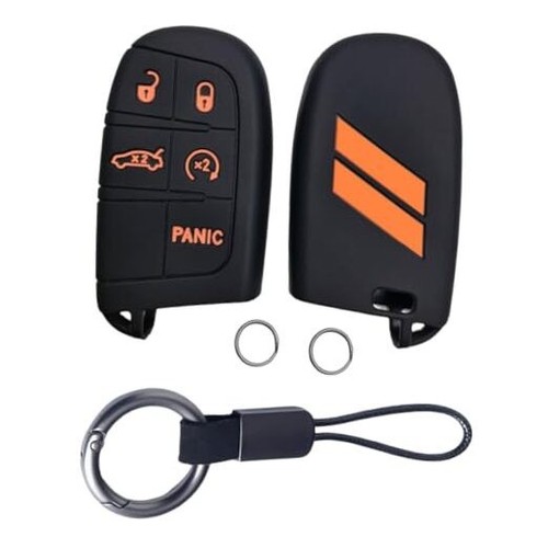 Key fob Cover with Key Chain Silicone Key Fob Shell Compatible with ...