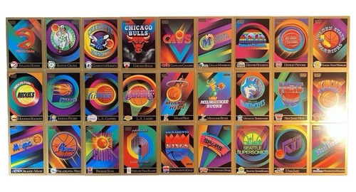 (27) Skybox NBA 1990 TEAM LOGO Complete Set Basketball Cards Excellent ...