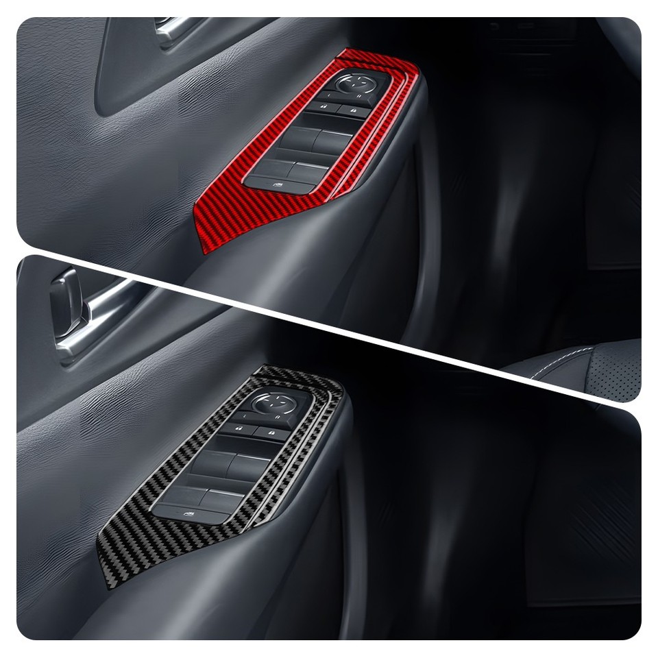 For Toyota Prius 2023-2025 Car Door Lift Button Panel Stickers Trim ...