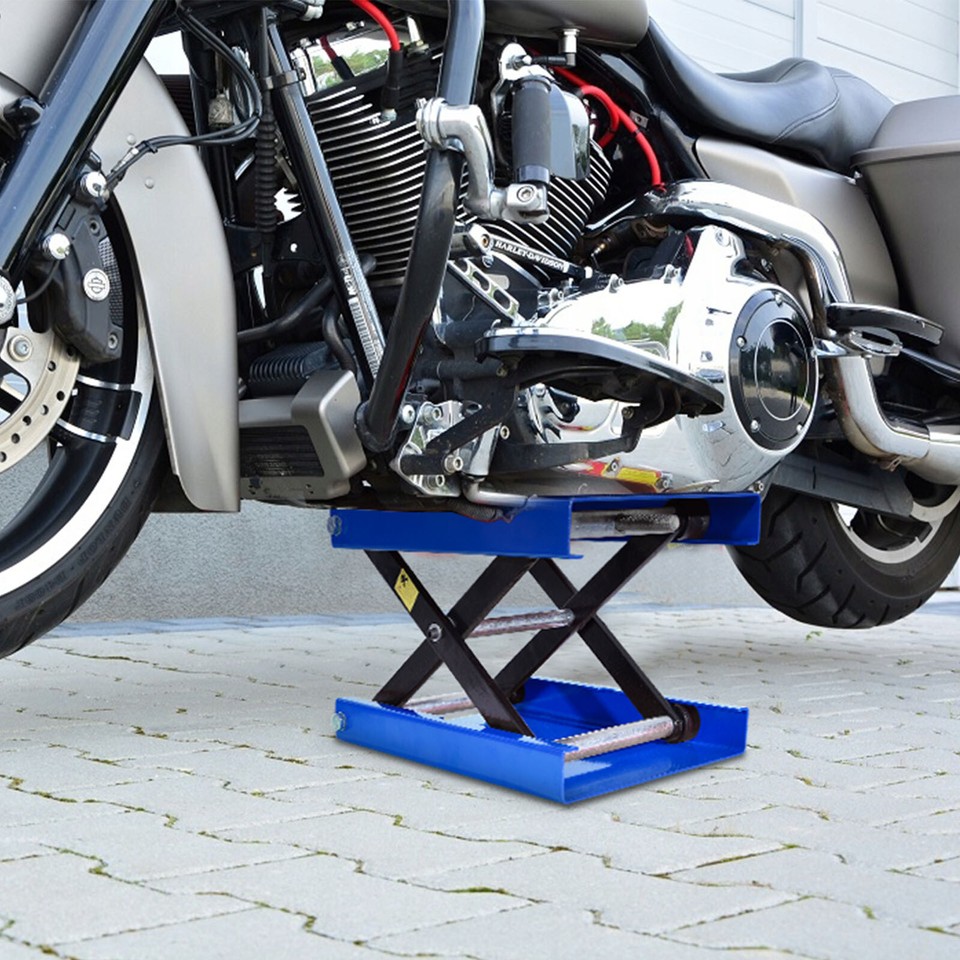 1100LB Steel Motorcycle Steel Motorcycle Scissor Center Lift Jack Hoist ...