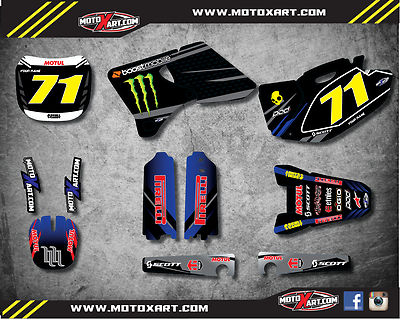 YZF 250 400 426 1998 - 2002 Full custom sticker kit RAVAGE STYLE decals ...
