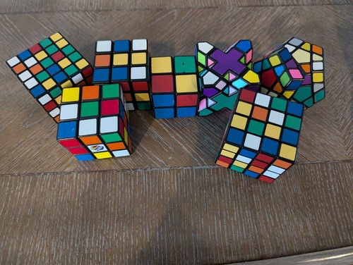 Pack Of 7 Rubiks Cubes--used--work well--unsolved--fun to use | eBay
