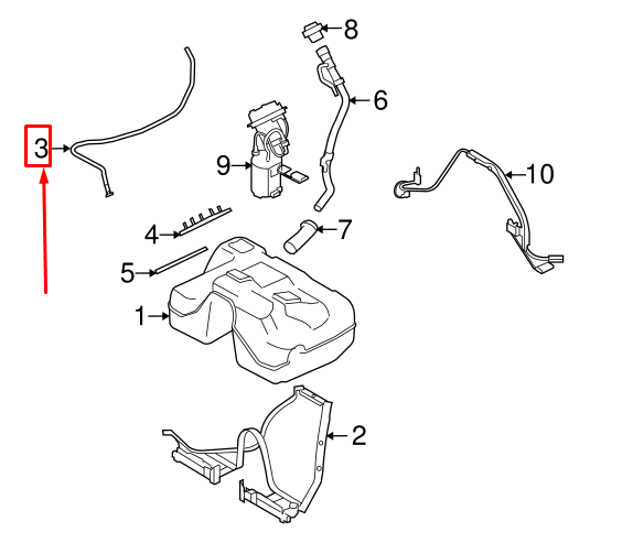 Land Rover FREELANDER 2 Fuel Vapour Tube LR033982 Genuine for sale ...